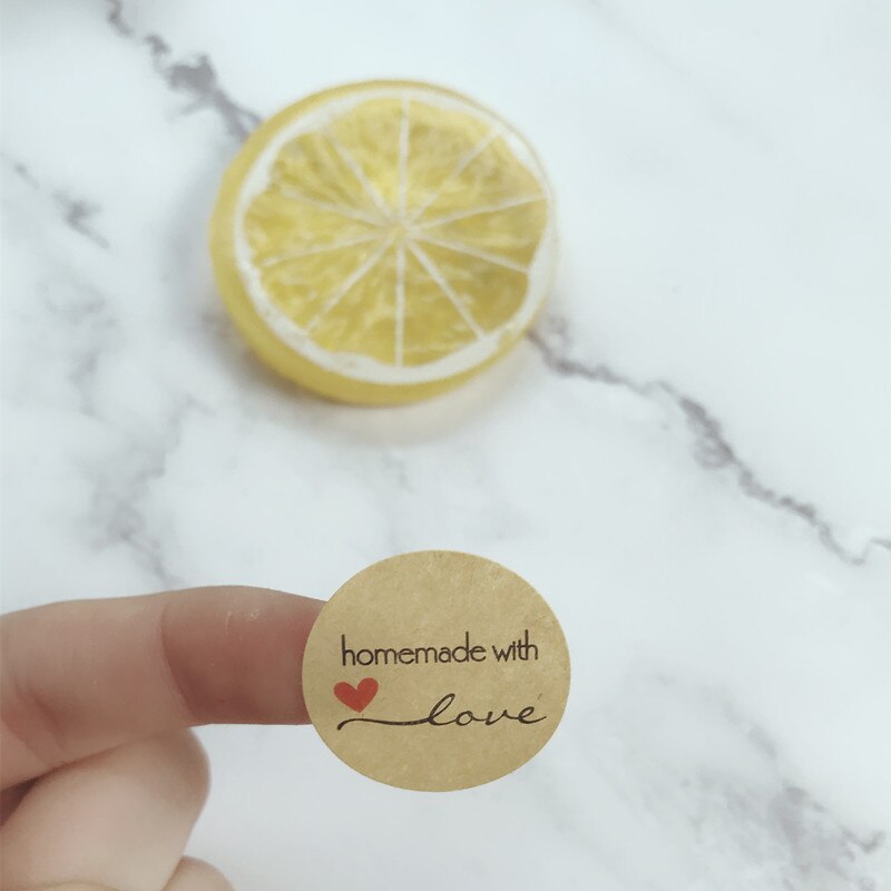 500pcs Handmade with Love Packaging Box Sticker Ca... – Grandado