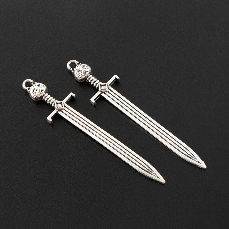 8pcs Silver Color Metal Dagger Knife Sword Charms ... – Vicedeal