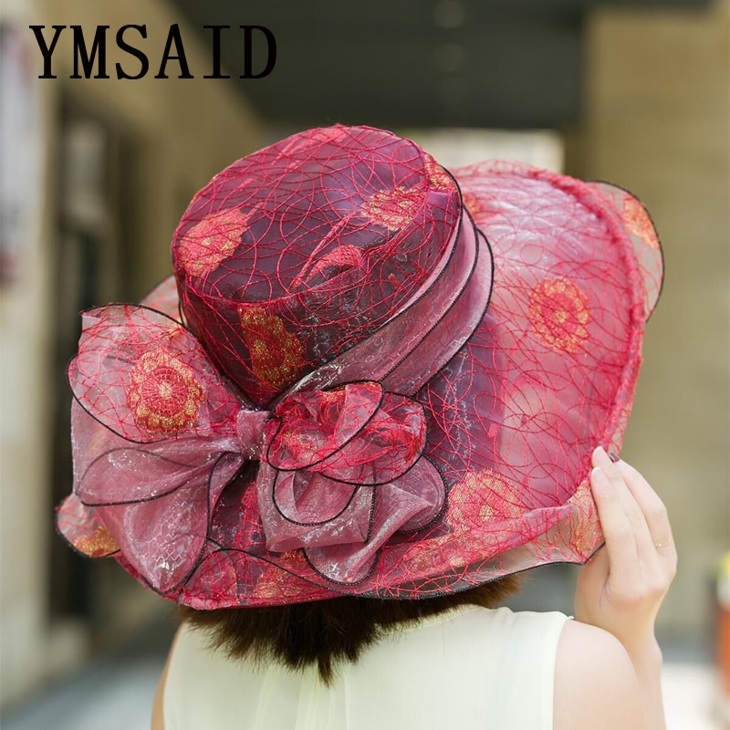 Ymsaid 7 Kleur Elegante Mode Vrouwen Kerk Hoeden V... – Grandado