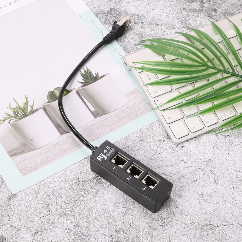 RJ45 1 Male To 4 Female Ports Ethernet Network Plu... – Grandado