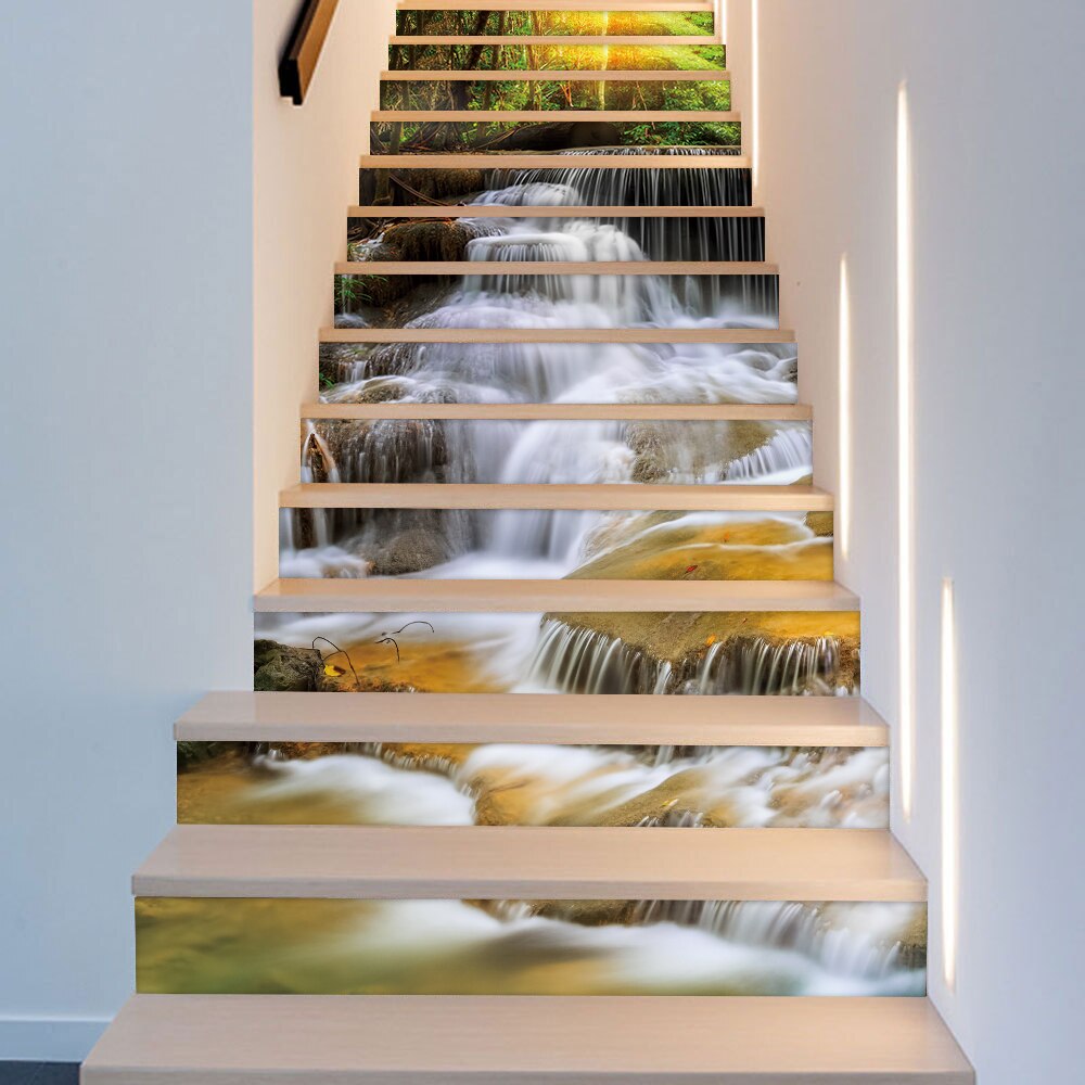 Boutique Landscape Staircase Sticker For To The Se... – Vicedeal