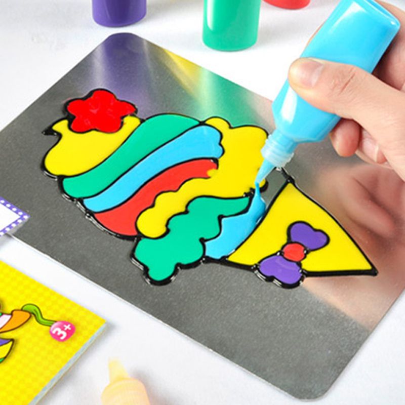 Kids Diy Tekening Speelgoed Cartoon Lijm Tempera S... – Grandado