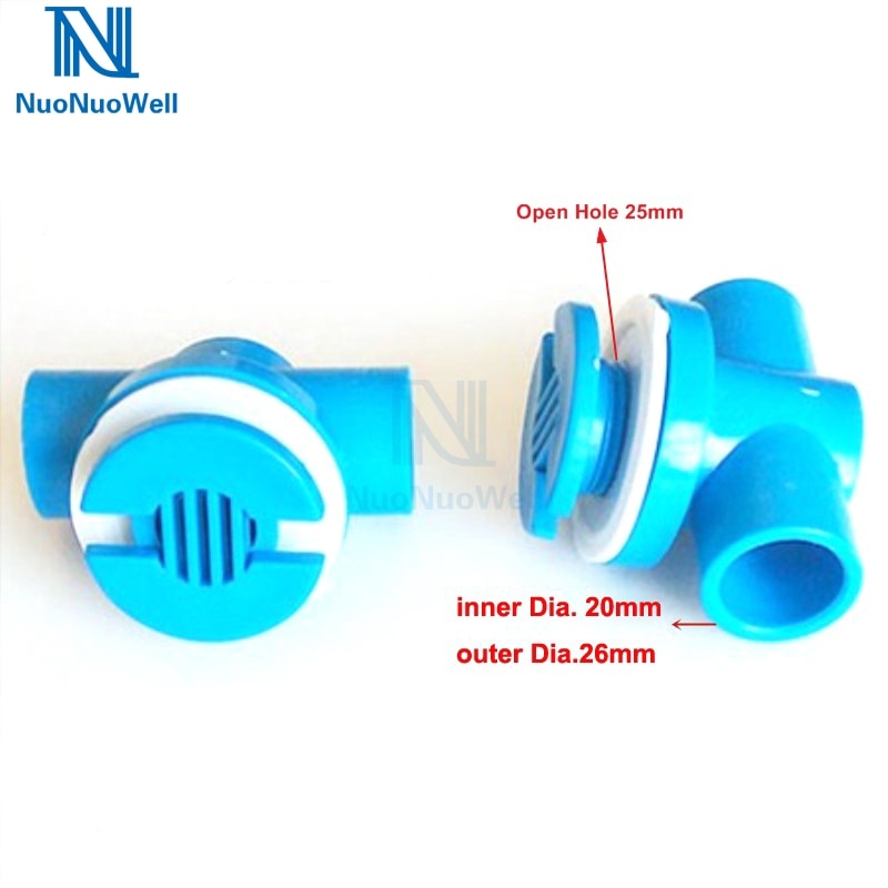 NuoNuoWell Aquarium 20mm Bulkhead Tee Connector 2 ... – Grandado