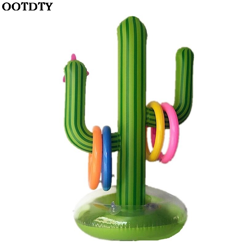5 PCS Inflatable Cactus Ring Toss Game Pool Toys L... – Grandado