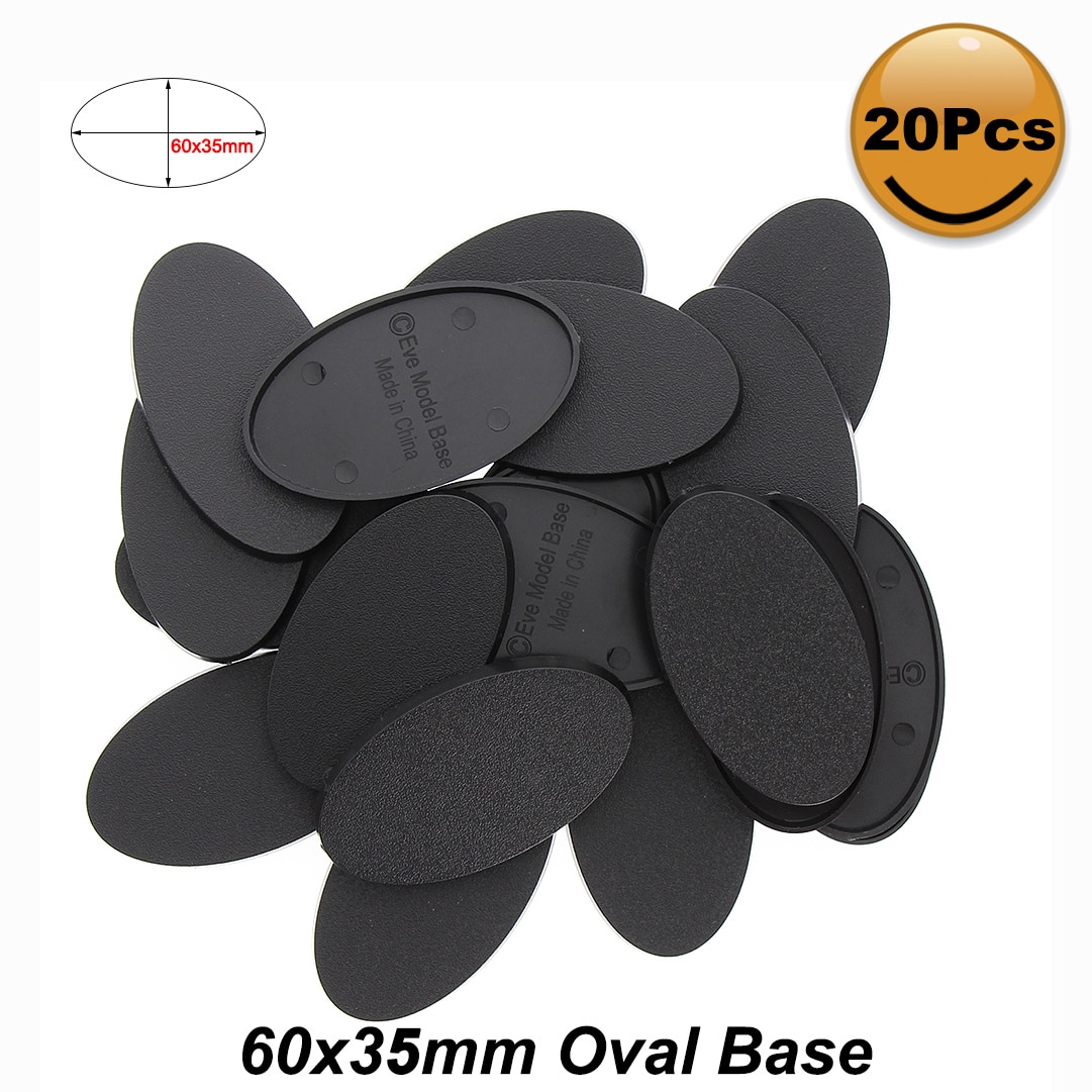 Evemodel 20pcs Oval Bases 60X35 75X42 90X52 Model ... – Grandado