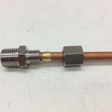 copper fitting 1/4" x 6mm elbow Ferrule Tube ... – Vicedeal