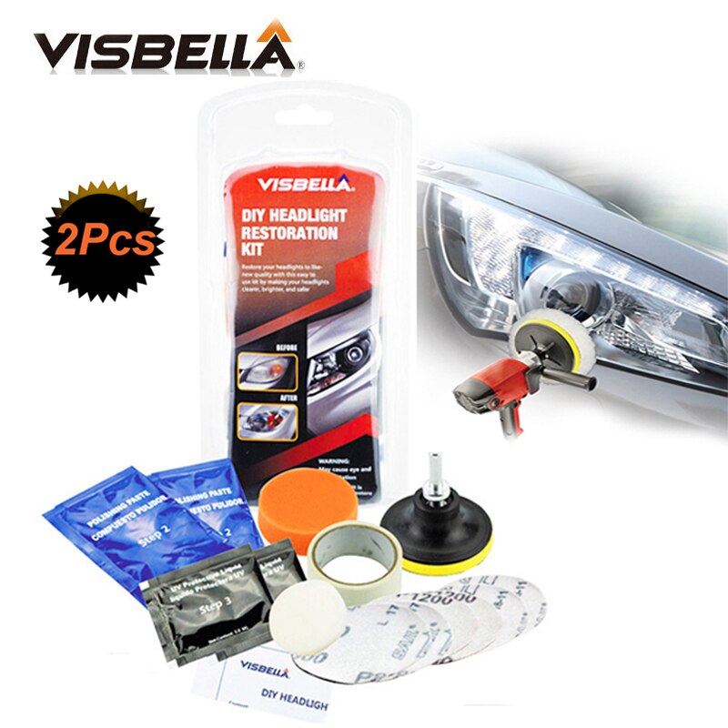 Visbella 2Kits/Lot Koplamp Bleekmiddel Kit Diy Kop... – Grandado