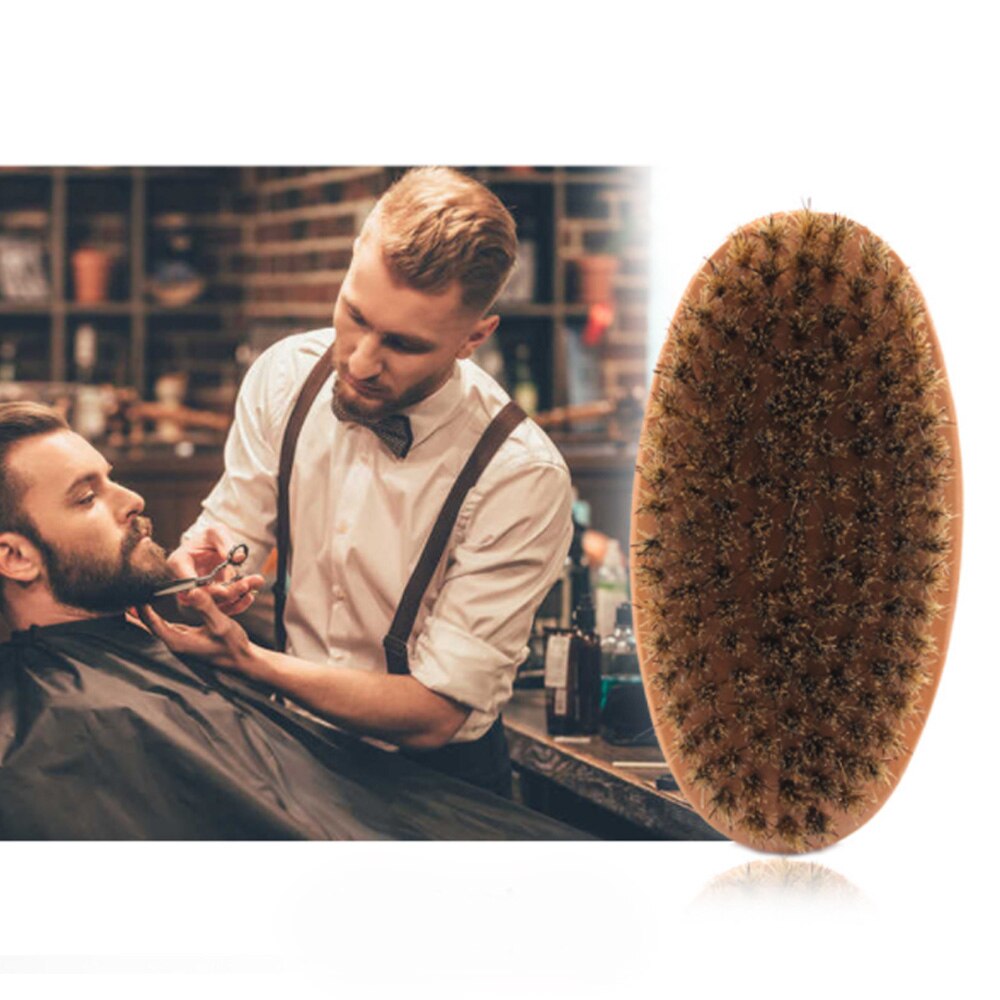 Beard Mustache Brush Hair Brush Ellipse Men Boar H... – Grandado