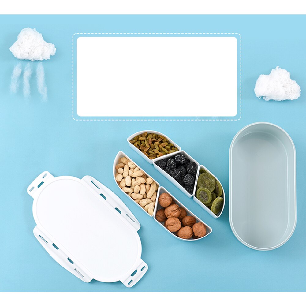 Fruits Nuts Plate with Lid Seal Detachable Multi S... – Grandado