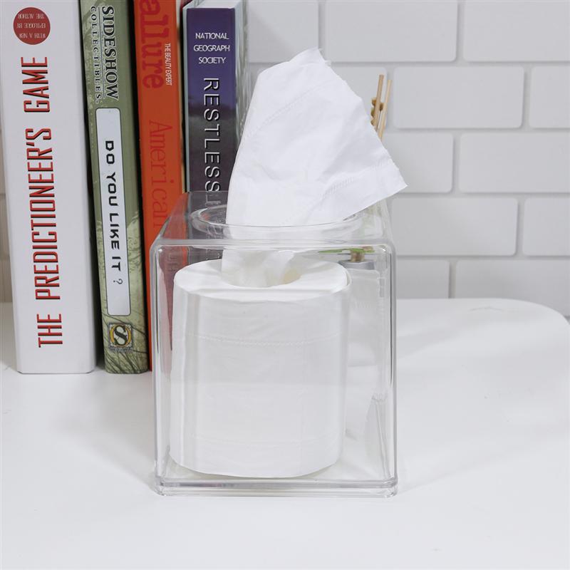 1PC Tissue Box Acrylic Transparent Square Tissue C... – Grandado