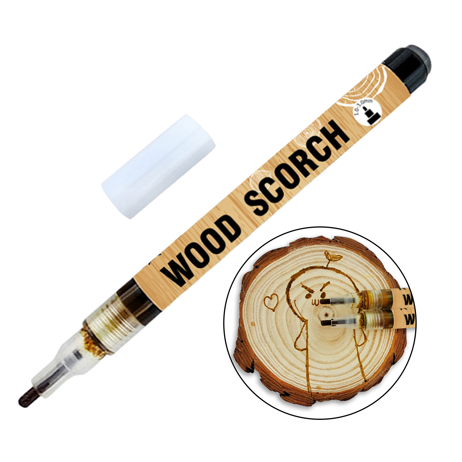 Pyrography Caramel Scorch Marker Wooden Heat Sensi... – Grandado
