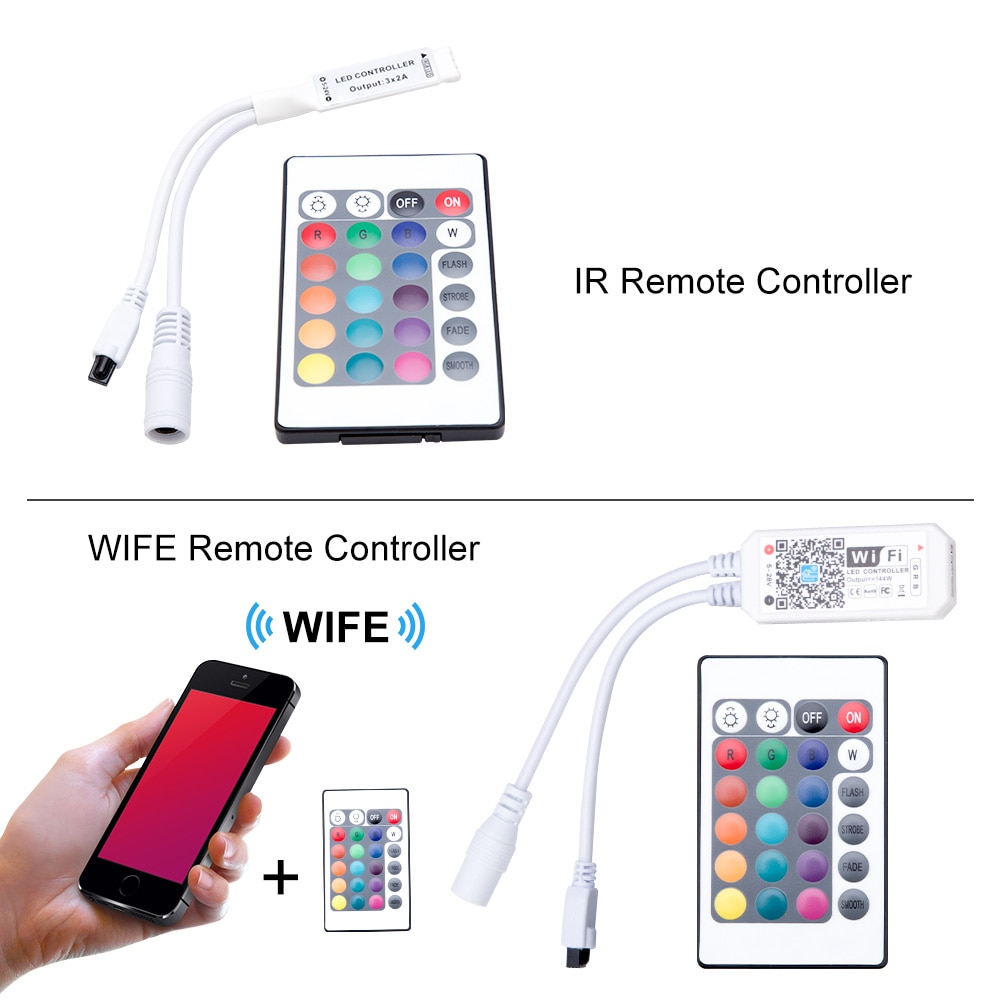 WiFi Led Strip Licht 5050 SMD RGB Tape 5M 10M 15M ... – Vicedeal