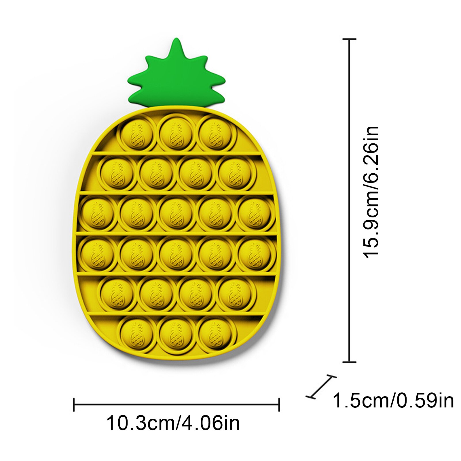 Push Pop Bubble Fidget Sensory Toy Pineapple Stres... – Grandado