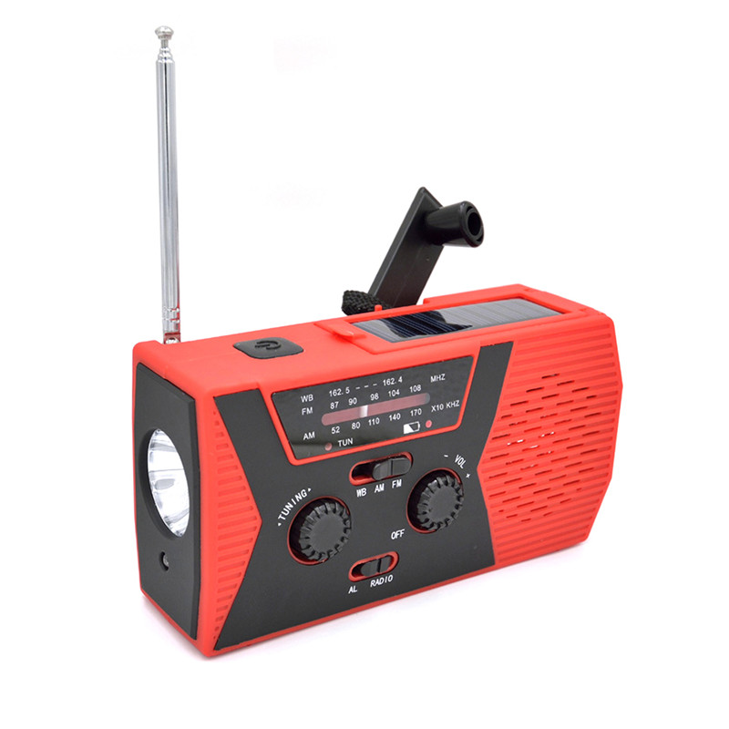 Portable AM/FM NOAA Solar Hand-Cranked Rechargeabl... – Grandado