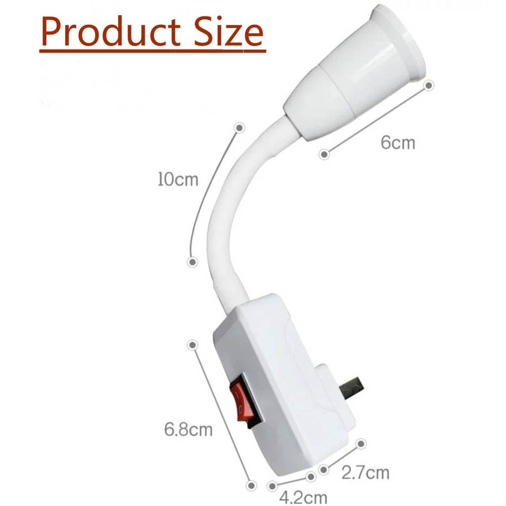 Flexibele E27 Lamp Socket Extender E27 Lamp Rotere... – Grandado