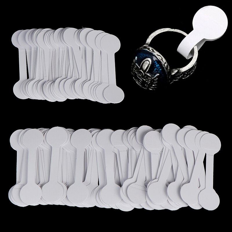 50/100 Pieces White Blank Price Tag Square Round H... – Grandado