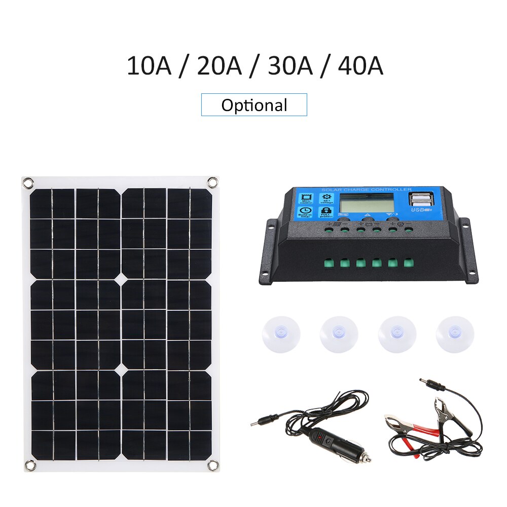 50W DC 5V/18V Dual Output Solar Panel with 2 USB P... – Grandado
