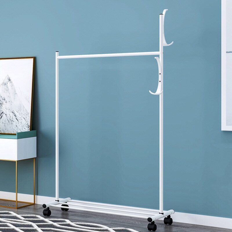 Coat rack floor bedroom hanger simple clothes shel... – Grandado