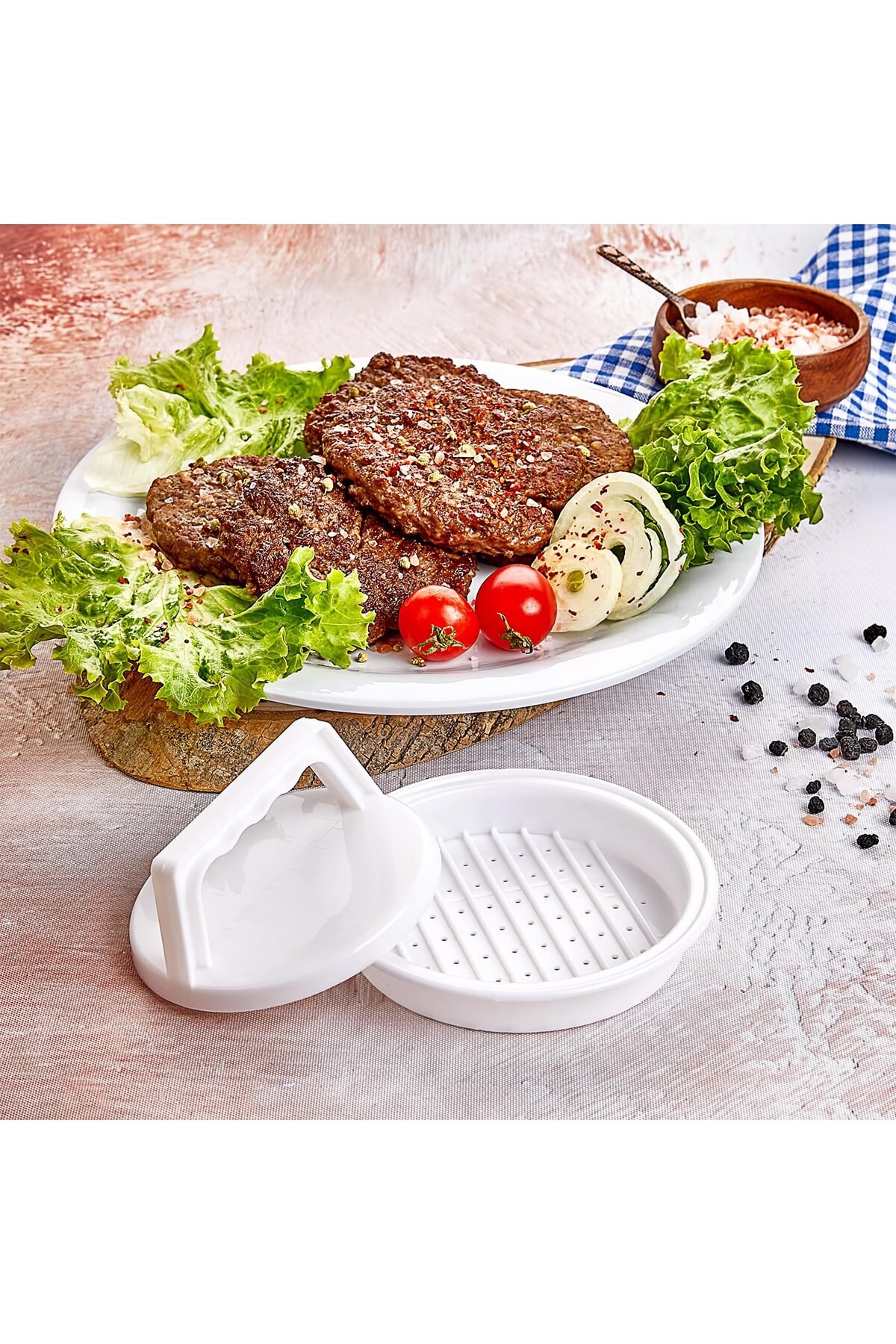 PVC Hamburger Hamburger Press Round Shape Non-stic... – Vicedeal