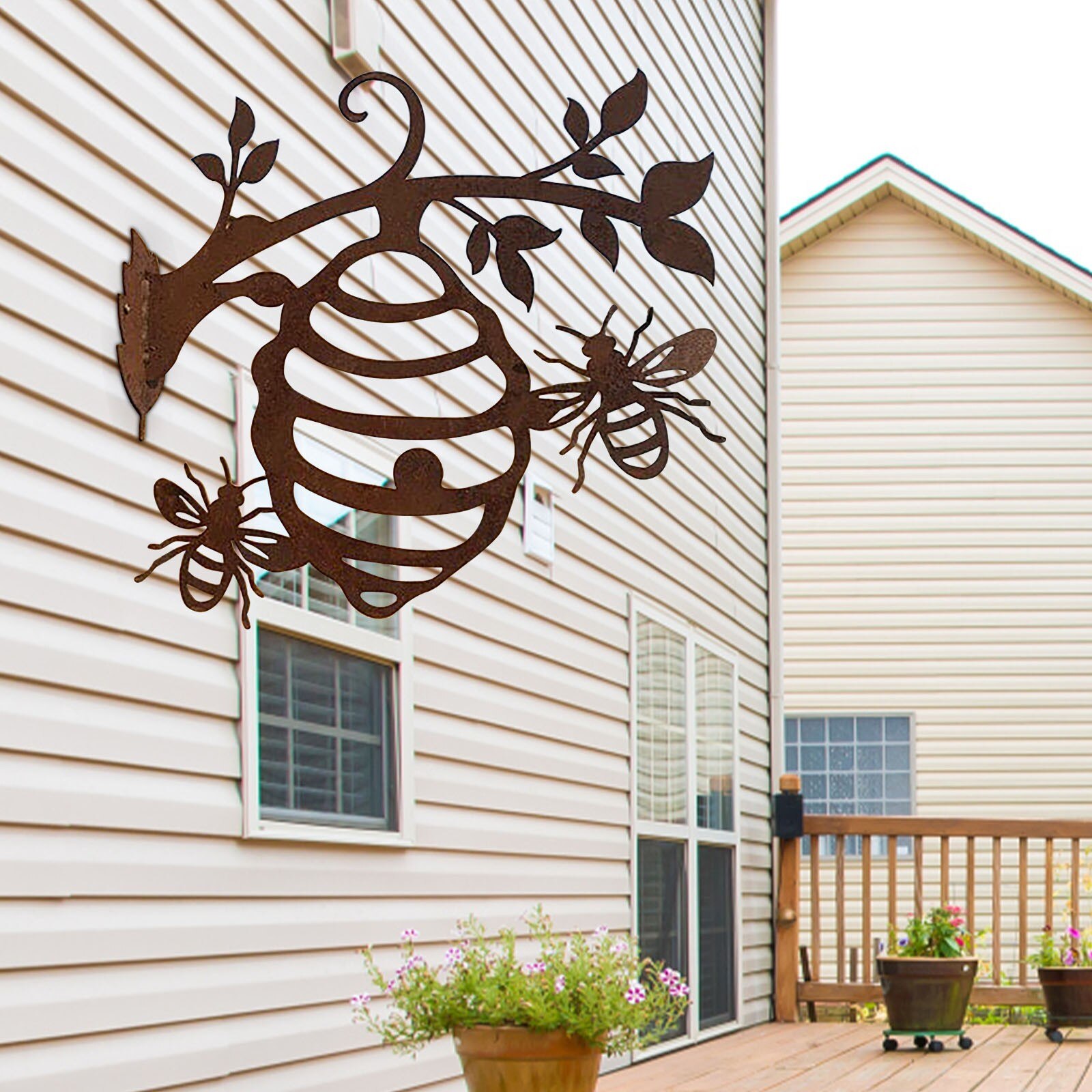 25# Robins Decoration Rusty Bird Garden Decoration... – Grandado