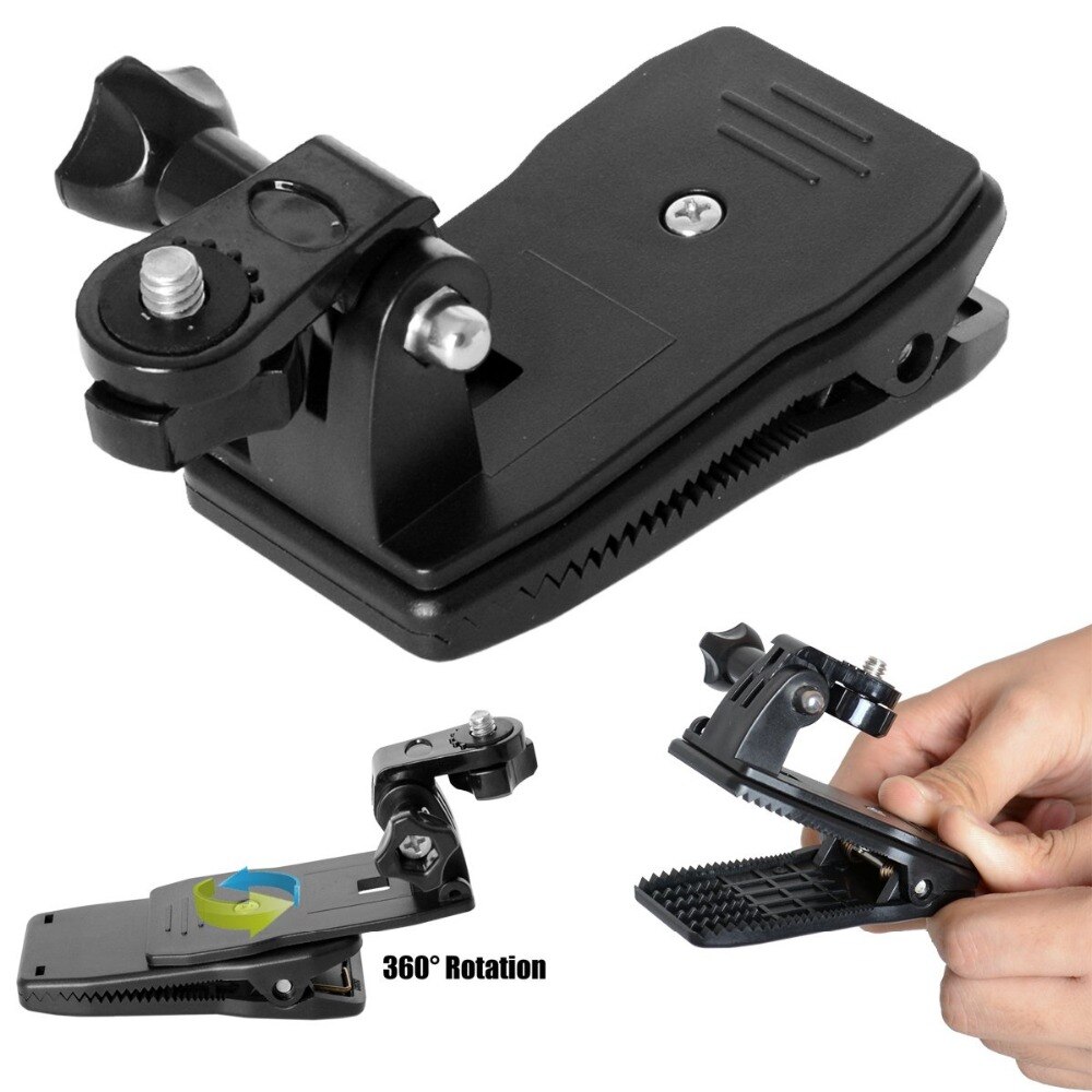 Action Camera Clip Mount 360 Degree Rotary Clip Cl... – Grandado
