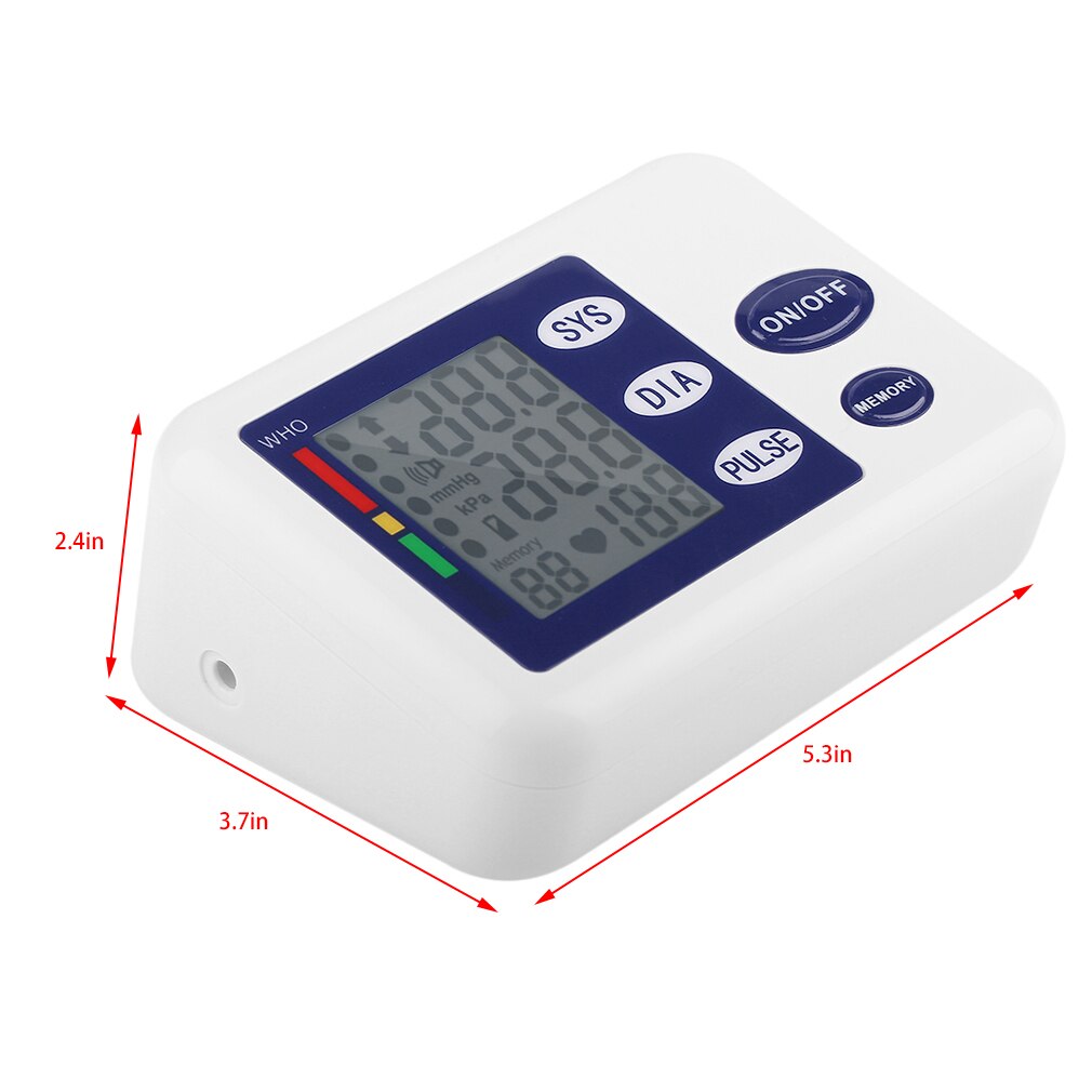 Digital Upper Arm Blood Pressure Monitor Device Wi... – Grandado
