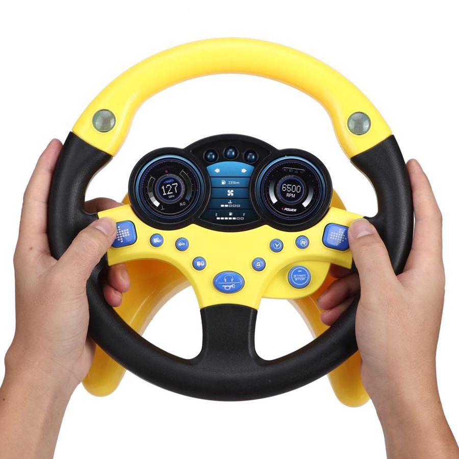 Electronic Steering Wheel Toy with Light Simulatio... – Grandado