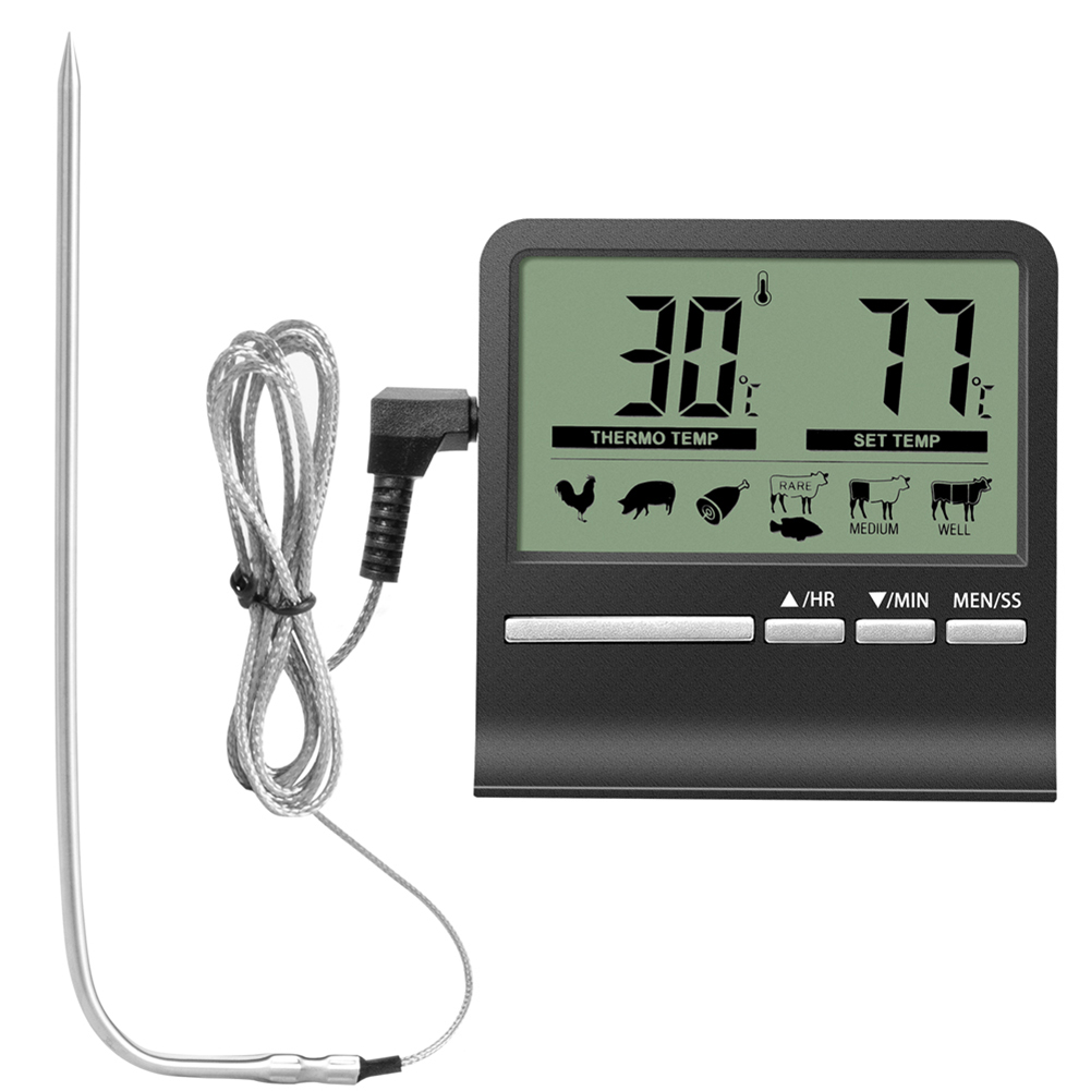 Digital Kitchen Thermometer LCD Display Stainless ... – Grandado