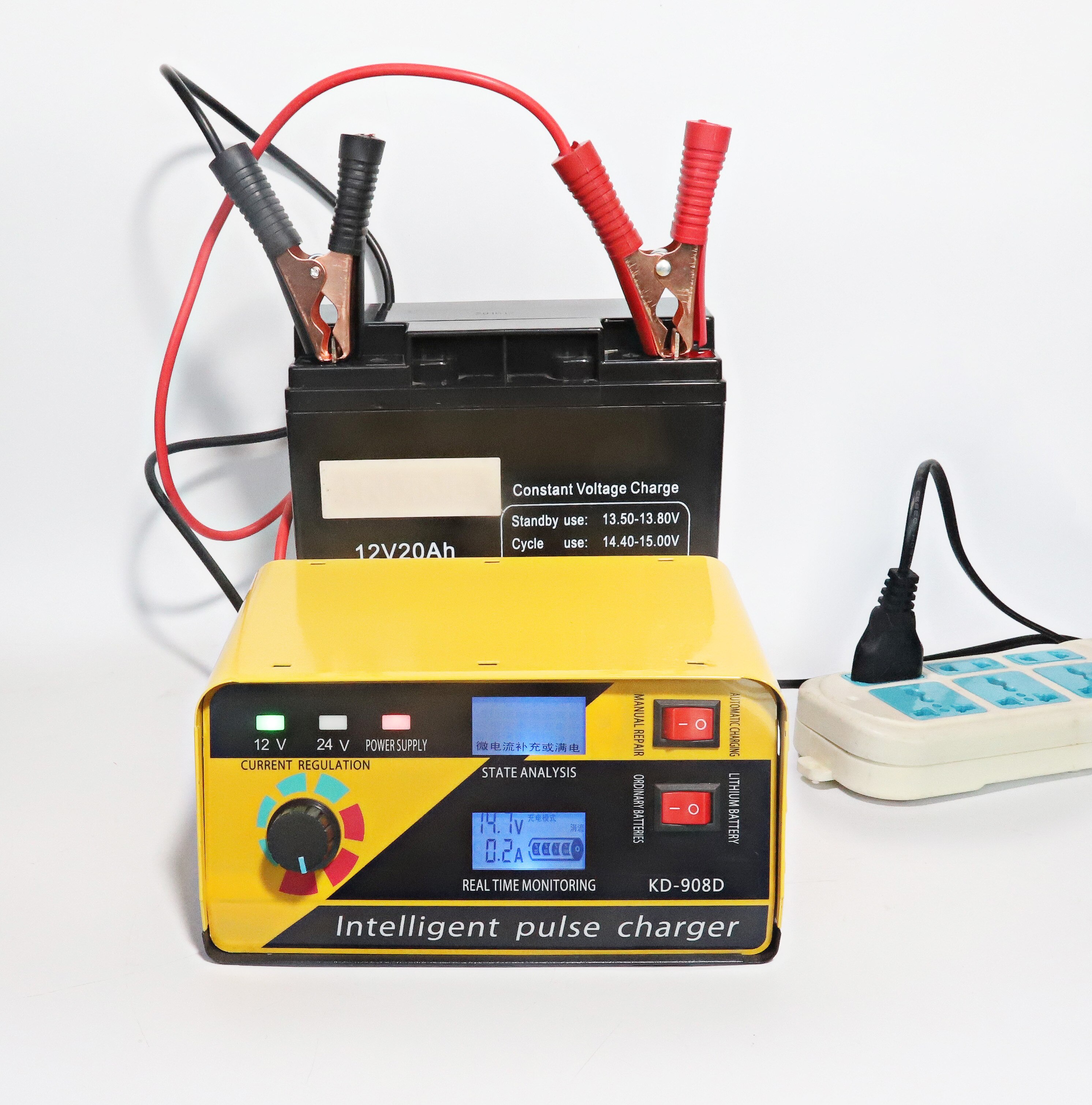 Volledige Automatische Auto Acculader 12V 24V Inte... – Grandado