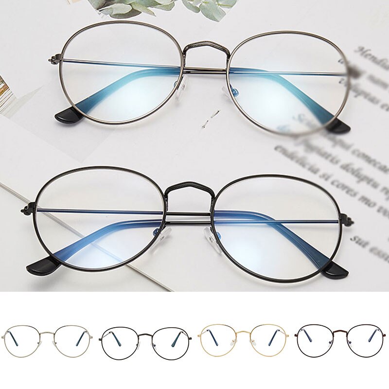 Eyeglasses Frame Metal Vintage Round Glasses Unise... – Grandado