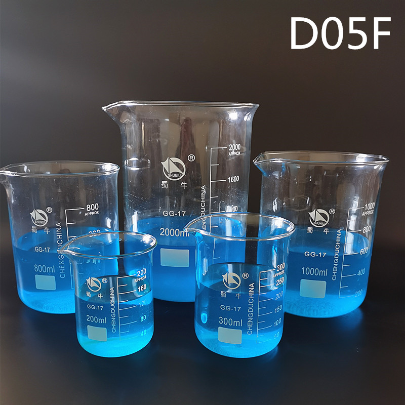 1Set Low Form Beaker Chemistry Laboratory Borosili... – Grandado