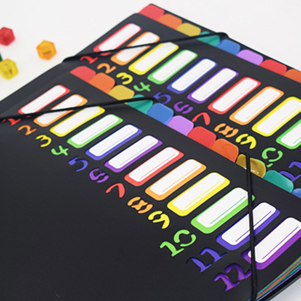 A4 12 Pages File Folders Rainbow Document Holder O... – Grandado