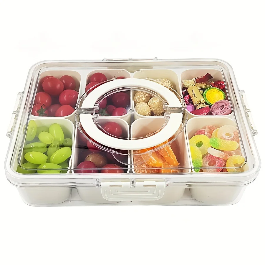 4Grid /8 Grid Snack Box Container, Portable Travel... – Vicedeal