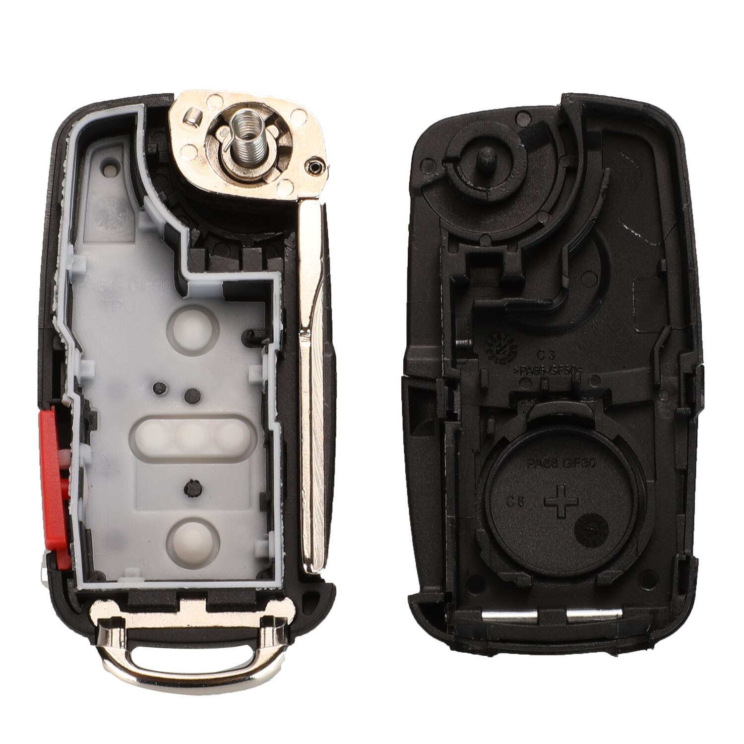 jingyuqin Flip Remote Car Key Shell Fob For VW Pol... – Grandado