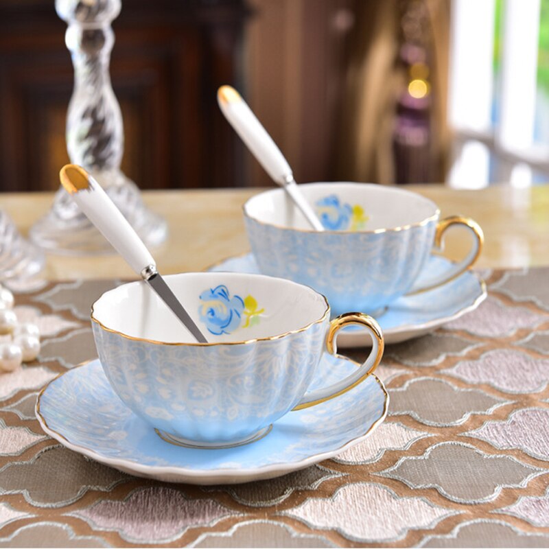 Ceramic Tea Sets With Spoon Milk Coffee Cup Sets F... – Vicedeal