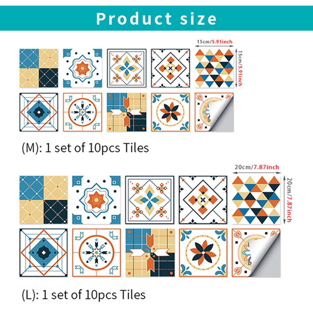 10pcs Kitchen Cabinet Oil-proof Handmade Stickers ... – Grandado