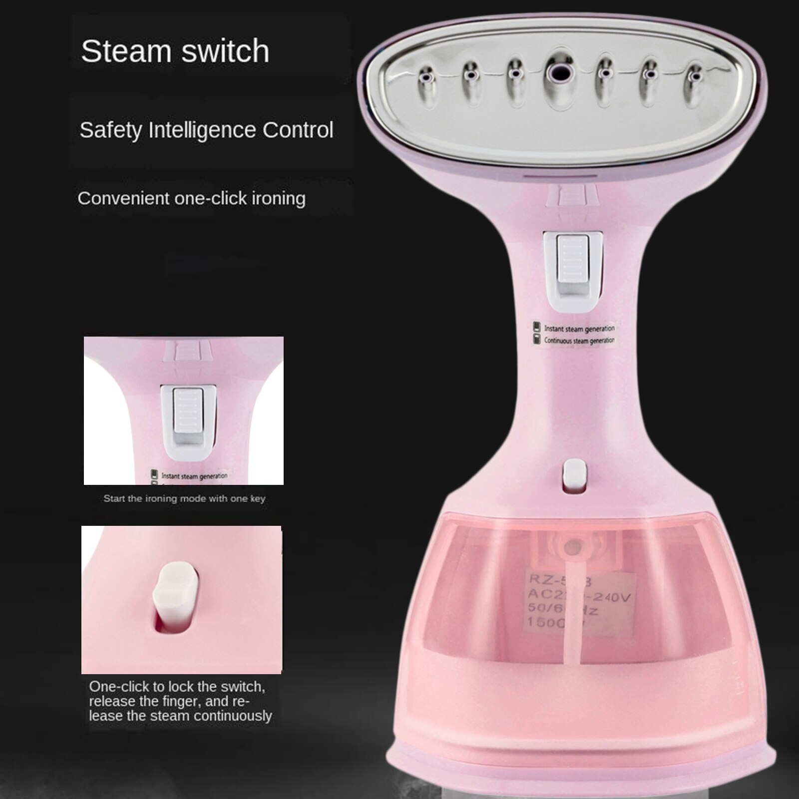 Handy Clothes Garment Steamer Steam Iron Fast Heat... – Grandado