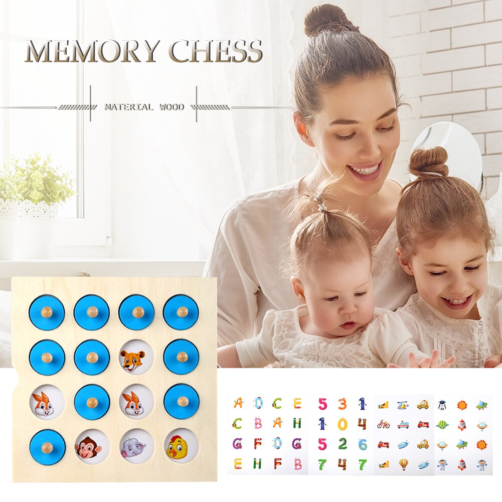 Kids Wooden Memory Match Stick Chess Game Fun Bloc... – Grandado