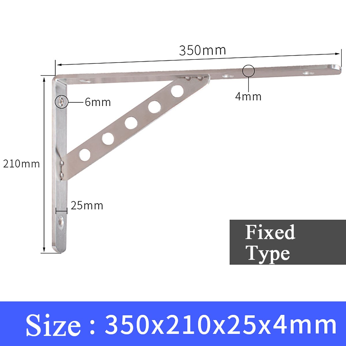 1pcs Thickness 4mm Stainless Steel Triangle Bracke... – Vicedeal