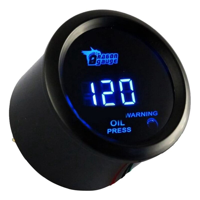 Car 2inch 52mm Digital Oil Press Pressure Gauge Bl... – Grandado