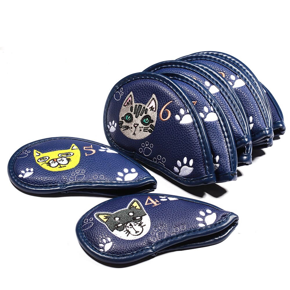 9 Pcs Portable Golf Club Headcovers Cute Cartoon C... – Grandado