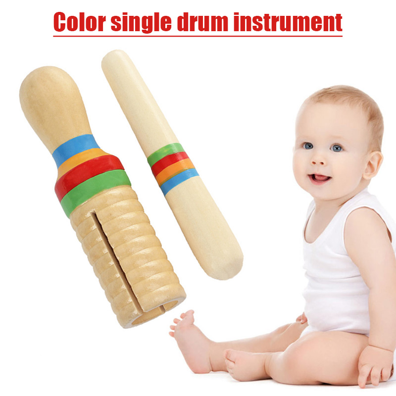 Newly Kids Wooden Music Instrument Sound Tube Toys... – Vicedeal