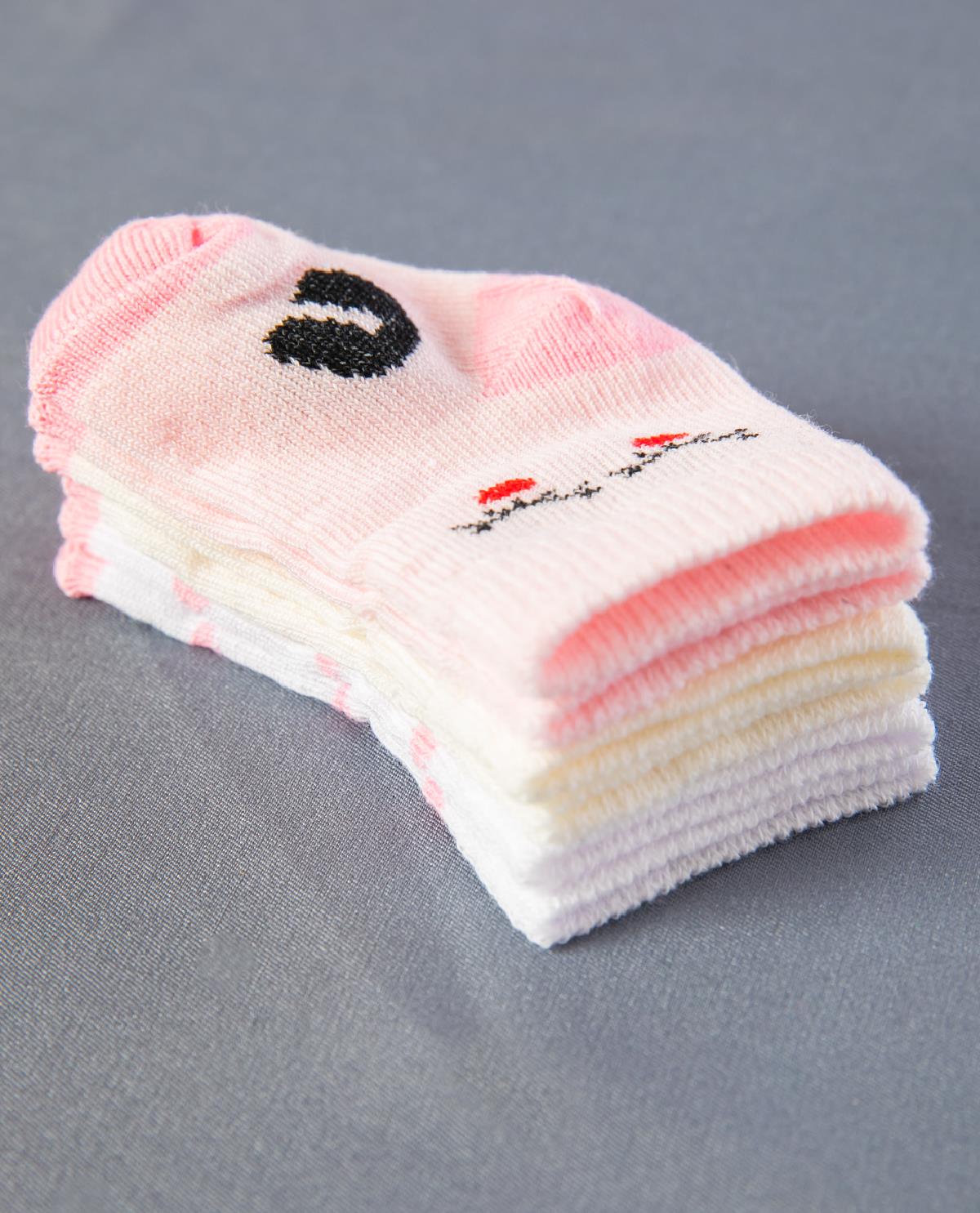 Stk sæt pakke med farverigt mønster pige baby sokk... – Grandado