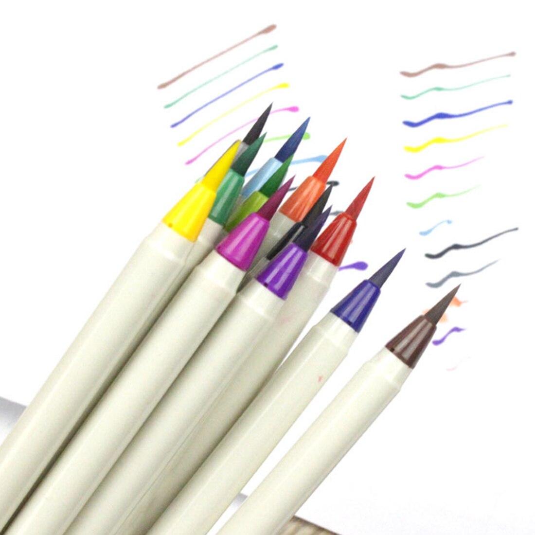 Soft Brush Calligraphy Pen Watercolor Marker Brush... – Grandado