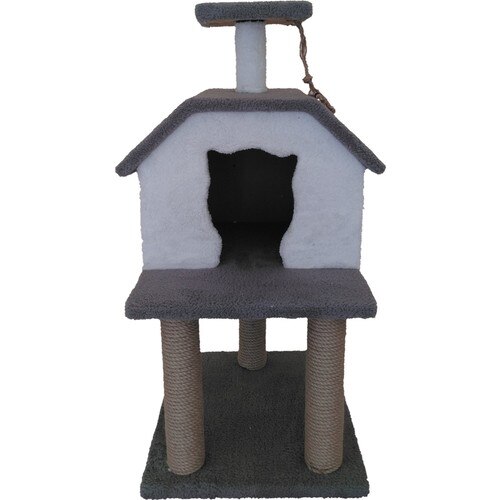 Luqman Cat House Roofed Luxury Cat House – Grandado