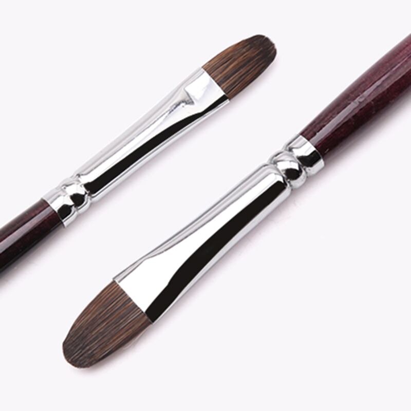 Paars Gedrukt Ronde Hoofd Pen Kwast Sets Wolf Haar... – Grandado