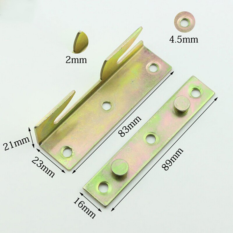 4pcs/set Brass Bed Bracket Furniture Wood Bed Rail... – Grandado