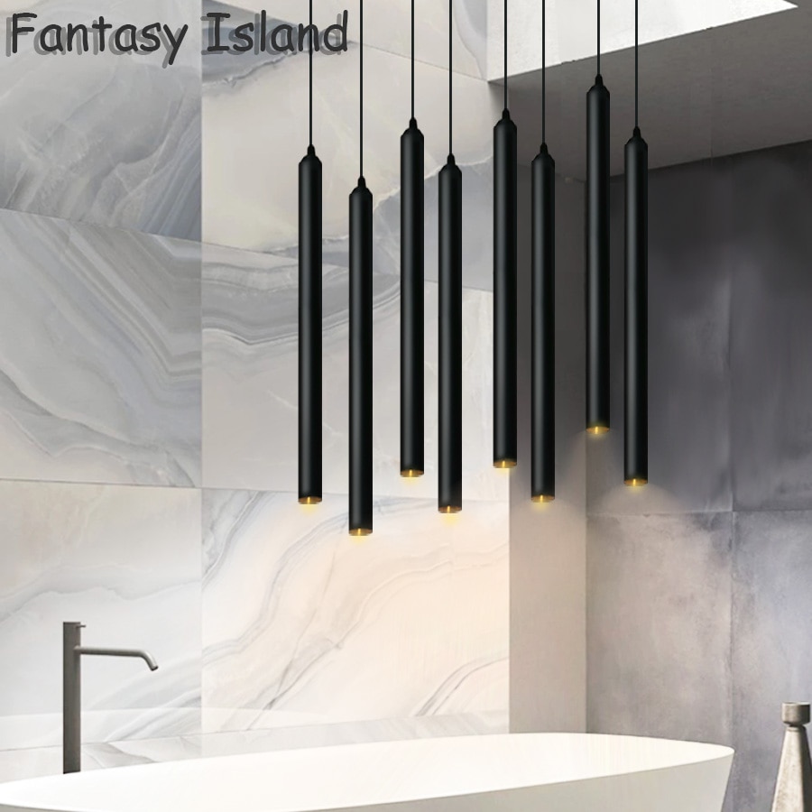 COB Long tube pendant light hanging bar lamps hang... – Grandado