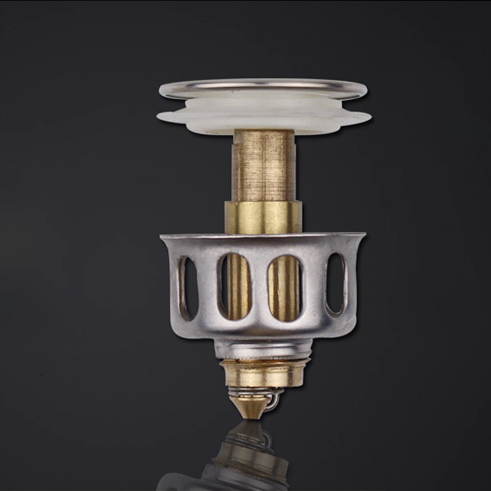 2 in 1 Push-Type Sink Drain Stopper Bounce Core Ba... – Vicedeal