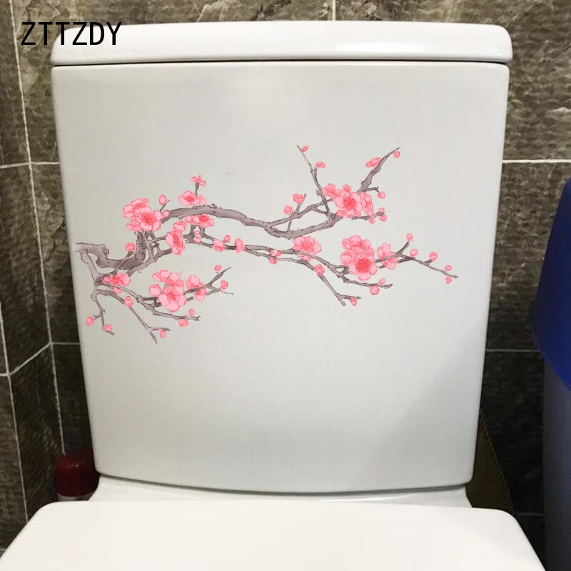 ZTTZDY 23.1*10.8CM Chinese Plum Blossom Flower WC ... – Grandado